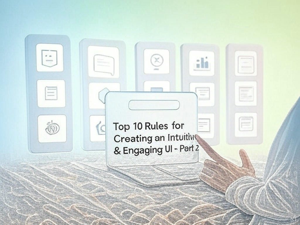 Top 10 Rules for Creating an Intuitive and Engaging UI: Part 2 | by Pratik Tamhane | Front-end ...