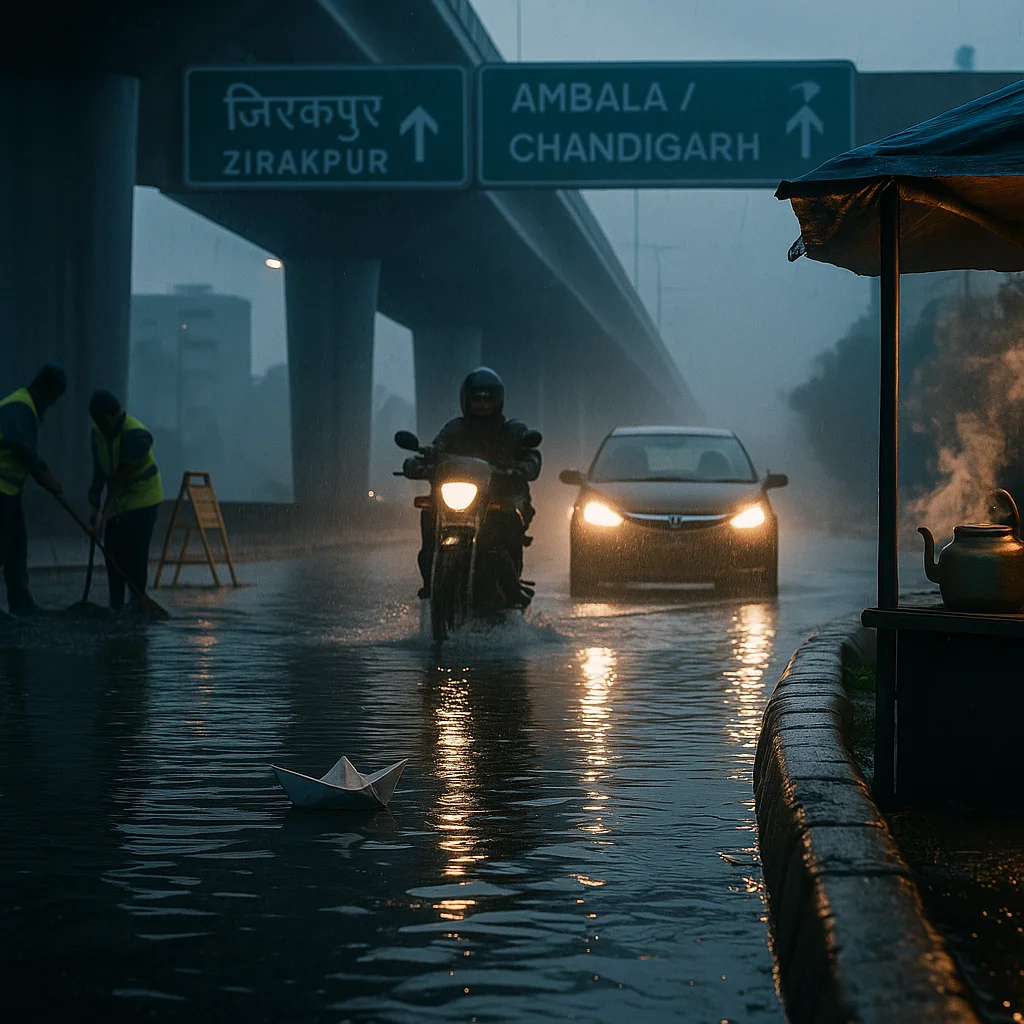 Rainlight on the Ambala Highway. How a waterlogged week taught a town ...