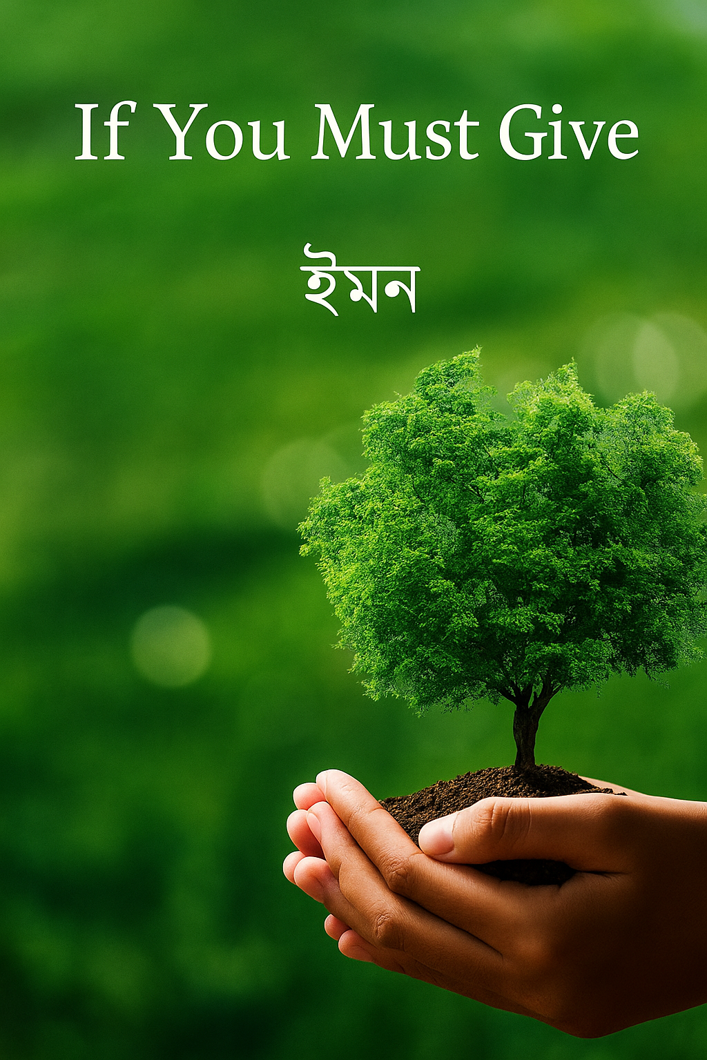 If You Must Give I want to give, I want to give— I ask for nothing in ...