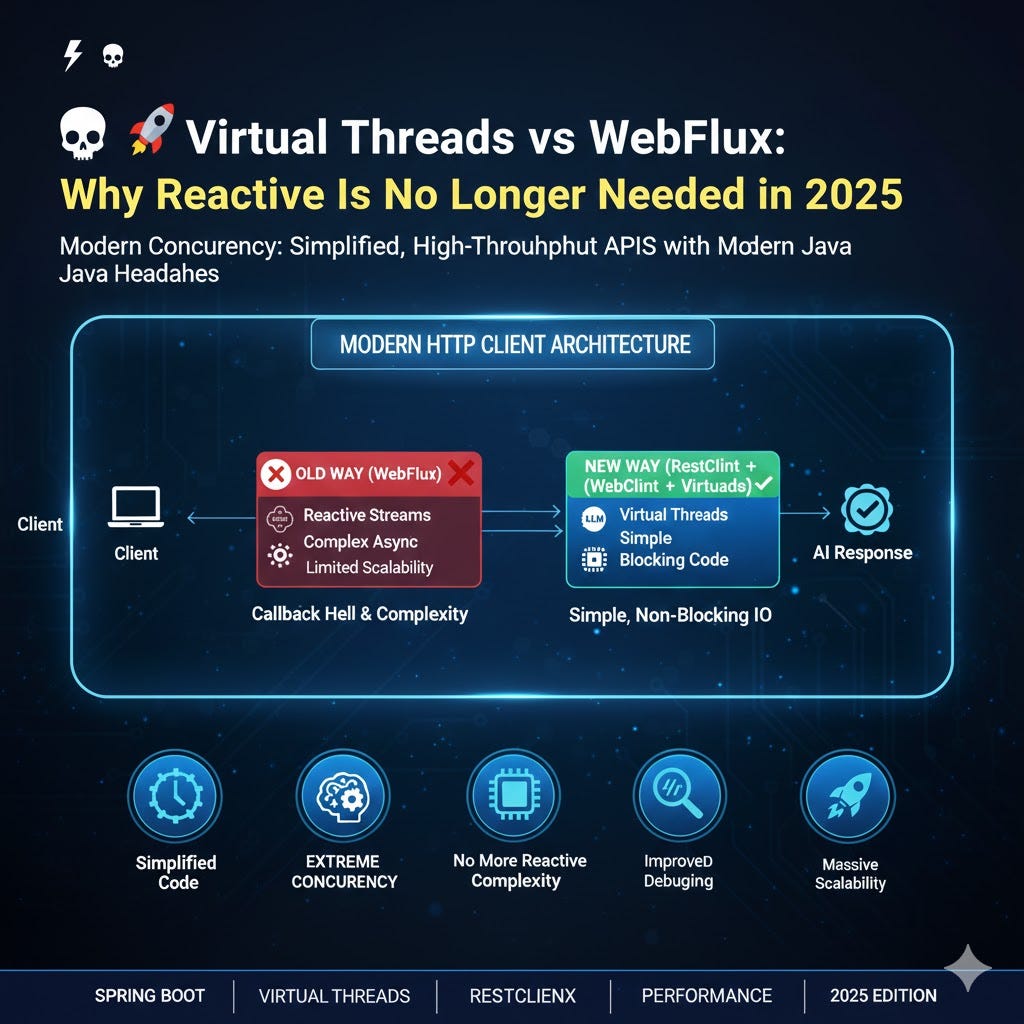 ⚡ Virtual Threads vs WebFlux: Why Reactive Is No Longer Needed in 2025 | by CodeTalks | Dec ...