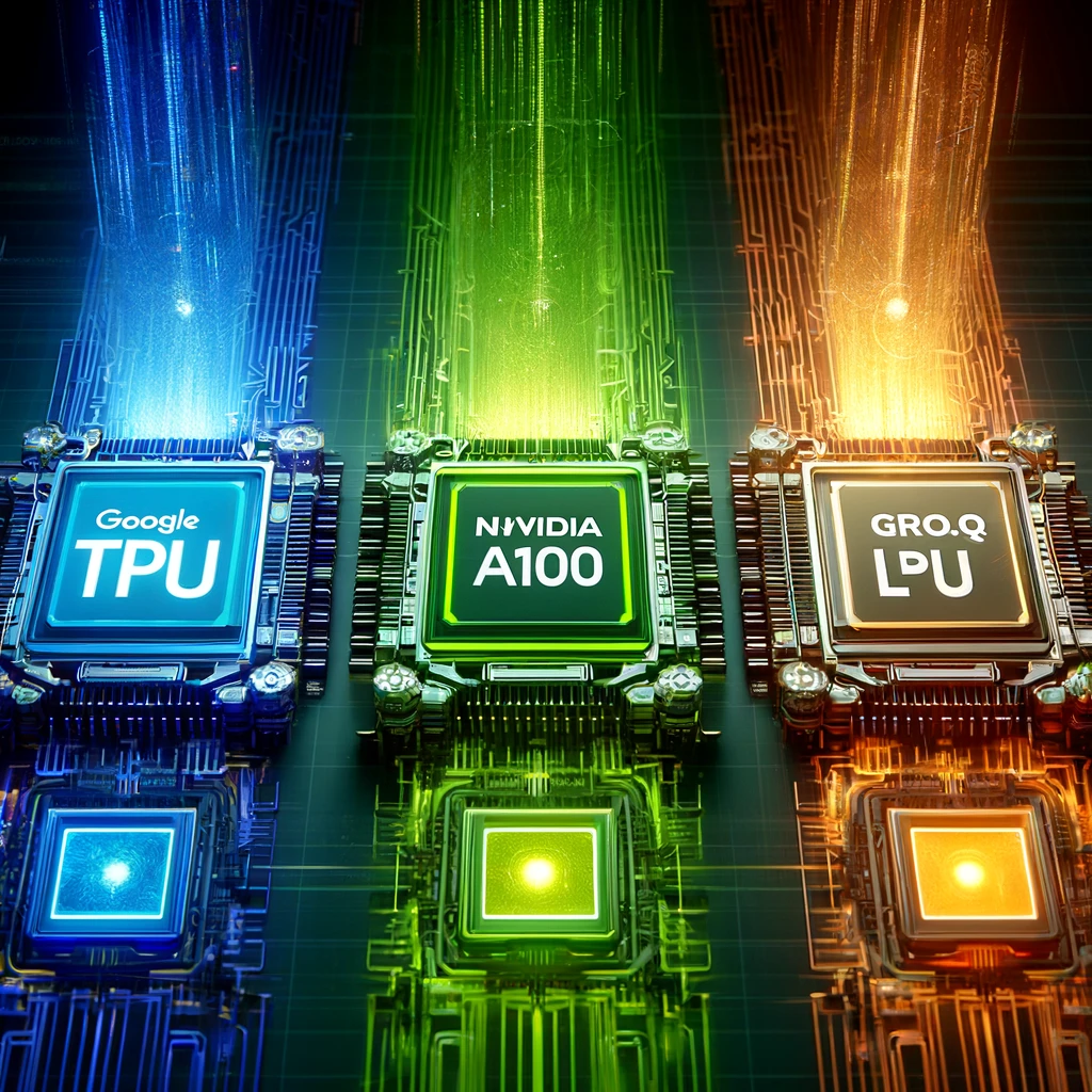 Nvidia A100 vs Google TPU vs Groq LPU: The Battle for AI Hardware Dominance | by Sanuj Bansal ...