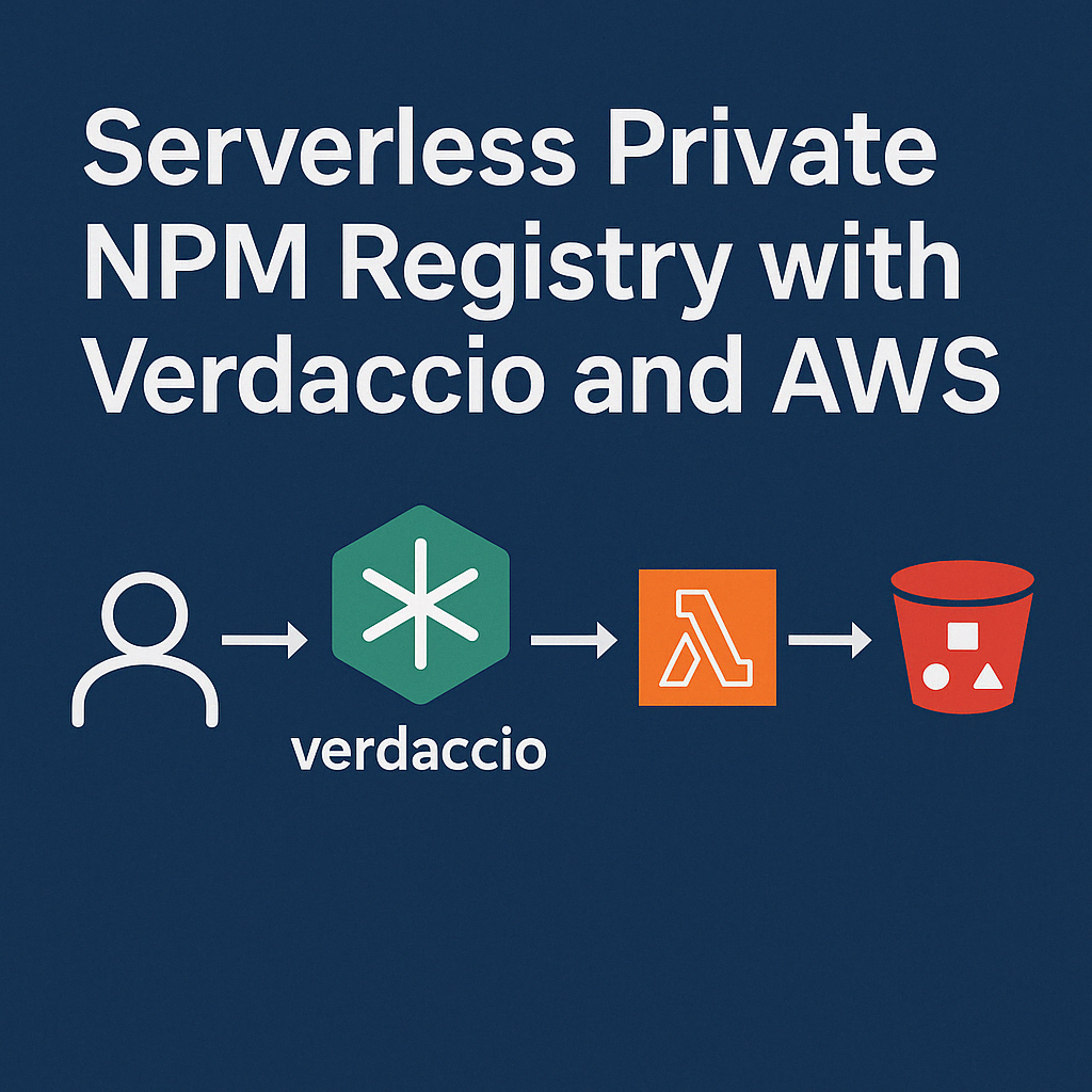 How I Built a Serverless Private NPM Registry with Verdaccio and AWS | by YG | AWS Tip