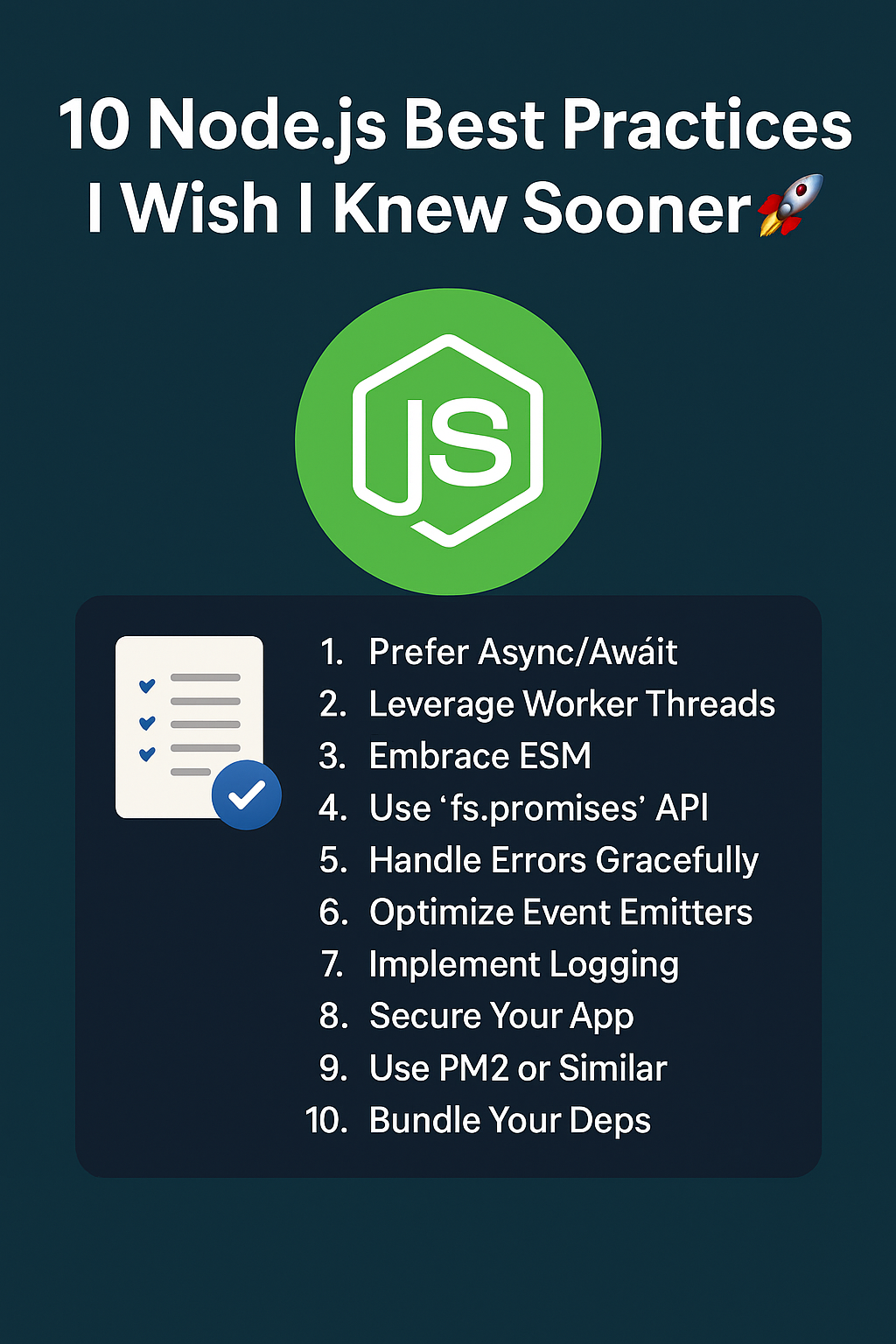 10 Node.js Best Practices Every Developer Should Know | JavaScript in Plain English