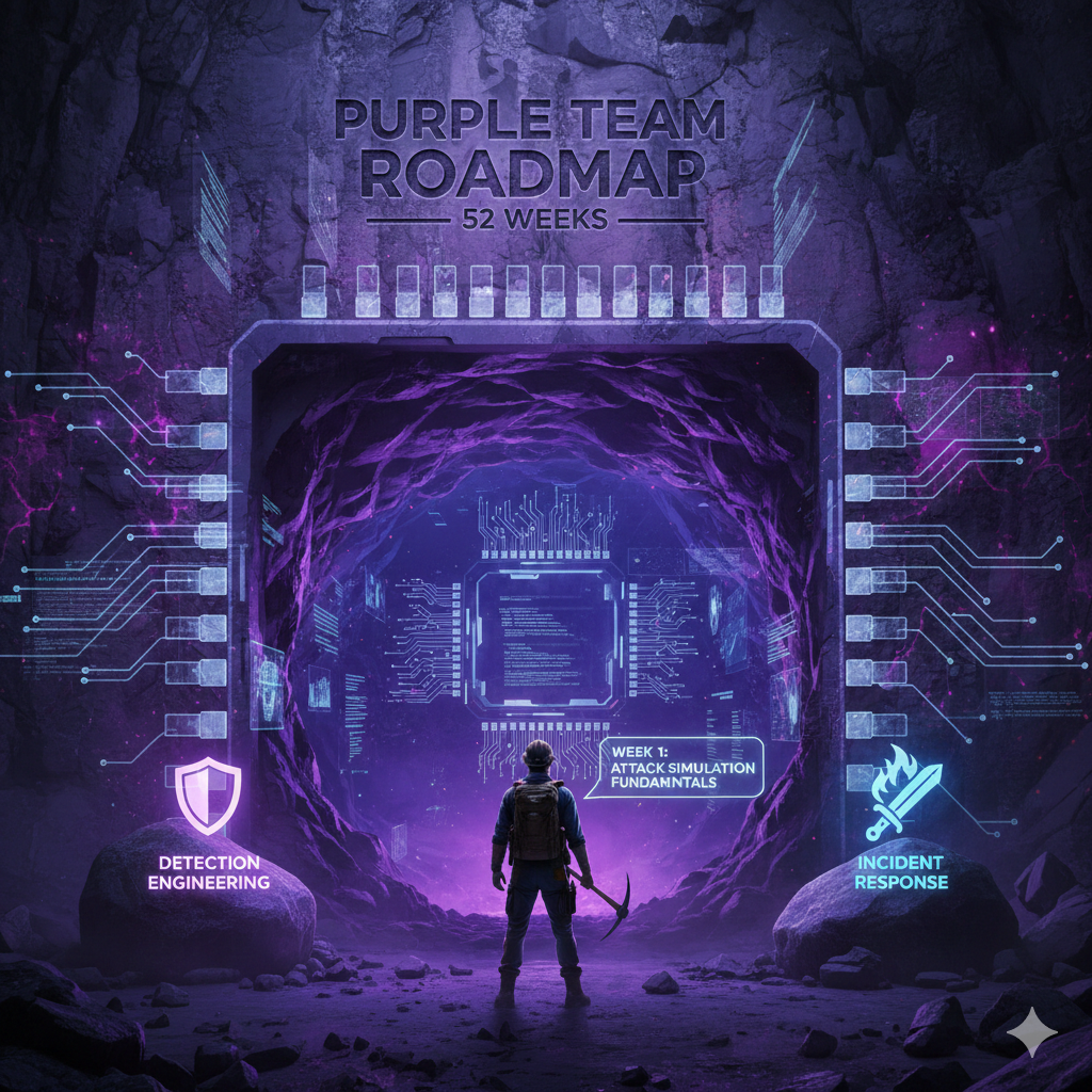 52 Weeks Cybersecurity Challenge. Building a Purple Team mindset, one ...
