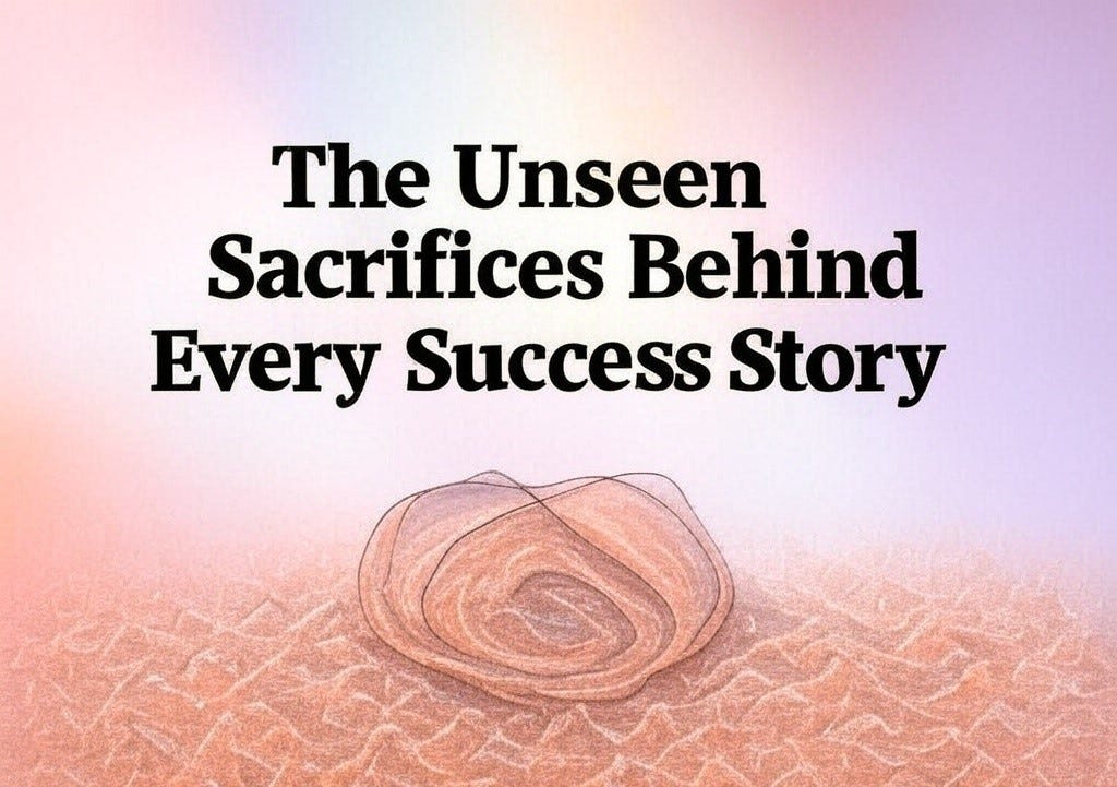 The Unseen Sacrifices Behind Every Success Story | by Madhan Kumar ...