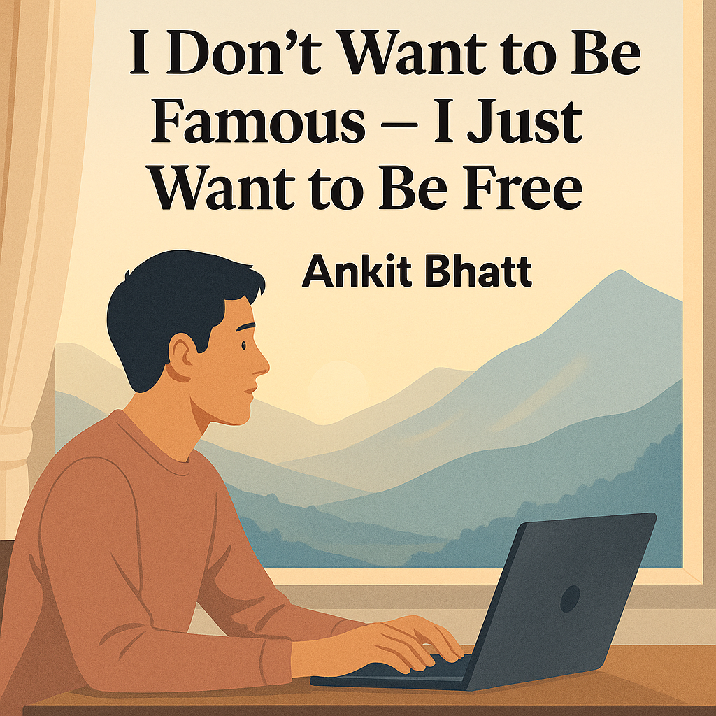 I Don’t Want to Be Famous — I Just Want to Be Free | by Ankit Bhatt | Medium