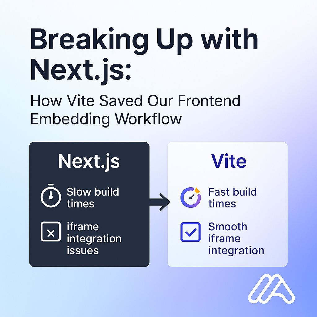 Breaking Up with Next.js: How Vite Saved Our Frontend Embedding Workflow | by Franco Galeano ...