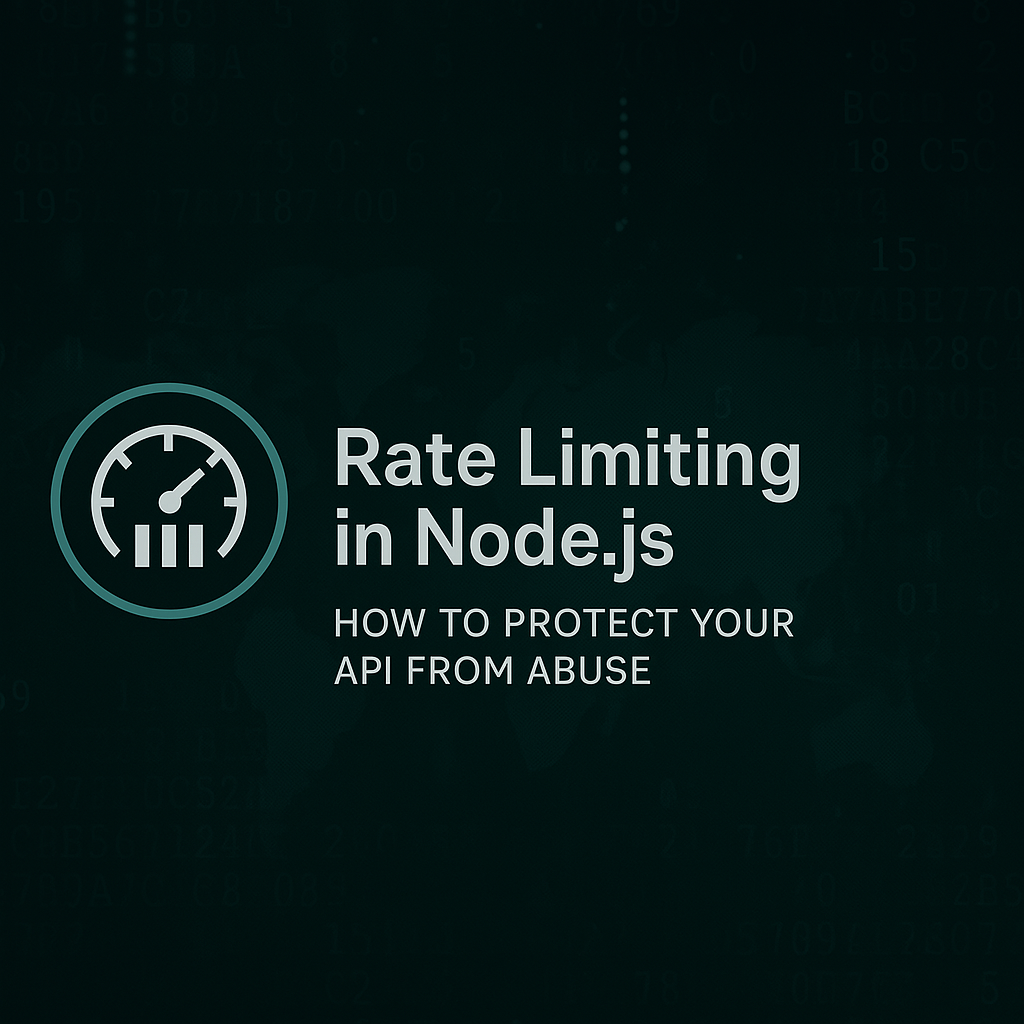 💾 Rate Limiting in Node.js: How to Protect Your API from Abuse | by Deval Kasundra | Apr, 2025 ...