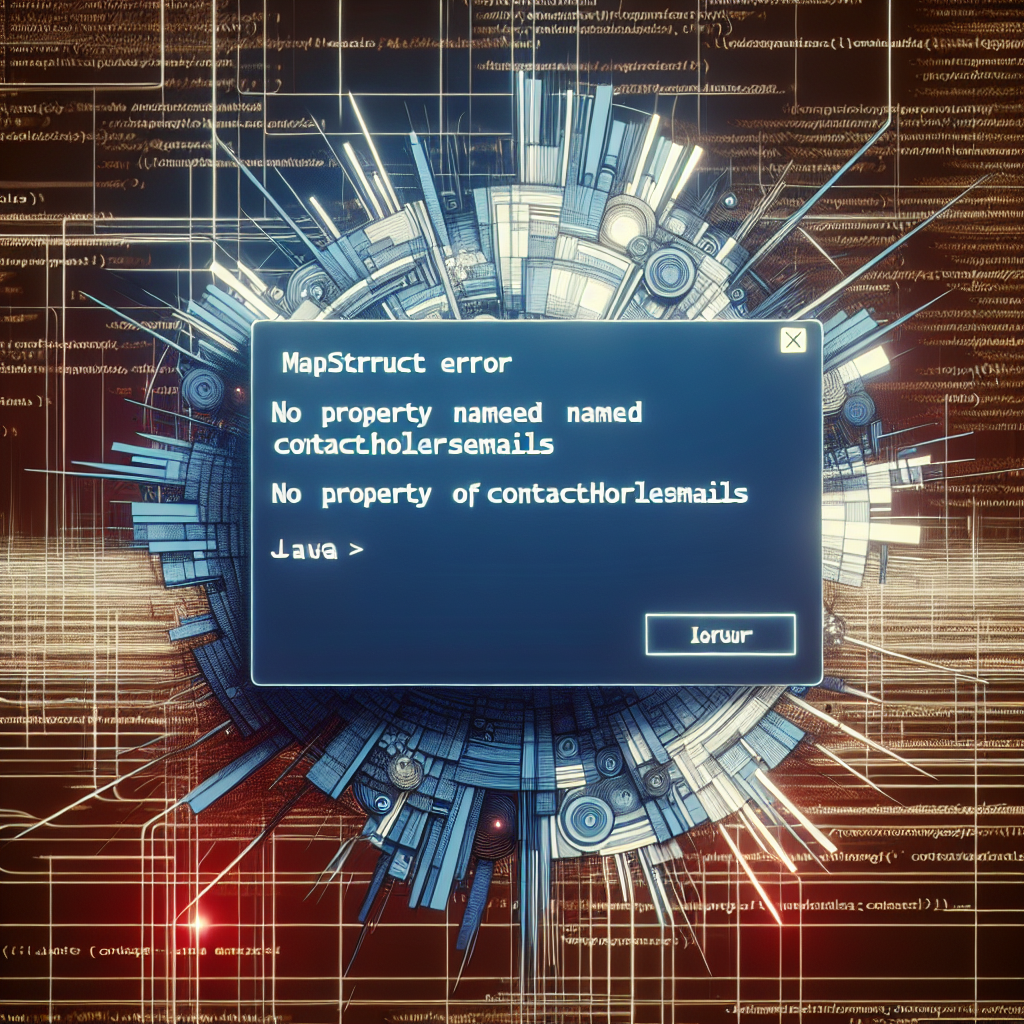 Resolving MapStruct Error: No Property Named ‘contact.holders.emails’ in Java Mapping | by Denis ...