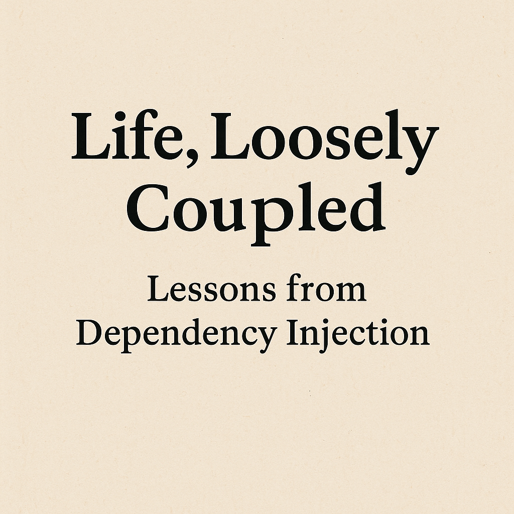 Life, Loosely Coupled: Lessons from Dependency Injection | by Yogendra | Apr, 2025 | Medium