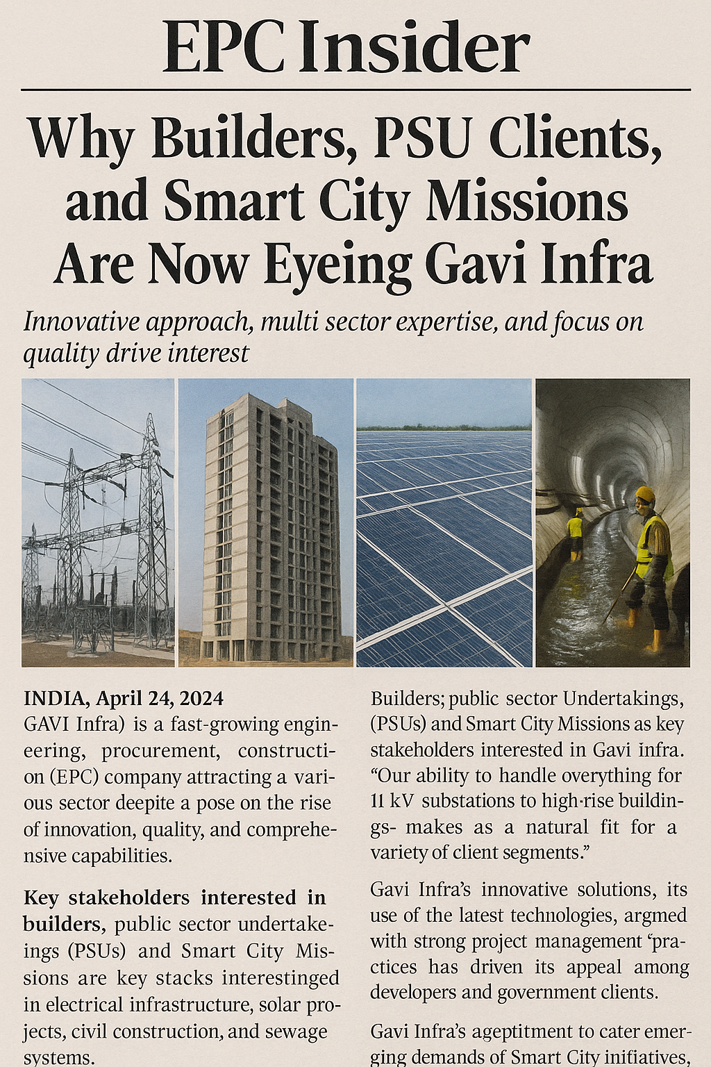 How Gavi Infratech Is Redefining the Future of Smart, Sustainable ...