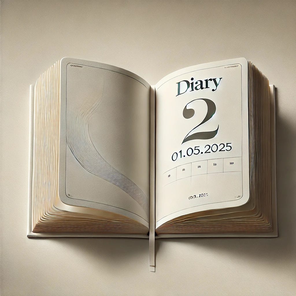 Diary. Records of a Social Experiment. Entry 2. 01/05/2025 | by LaGa ...