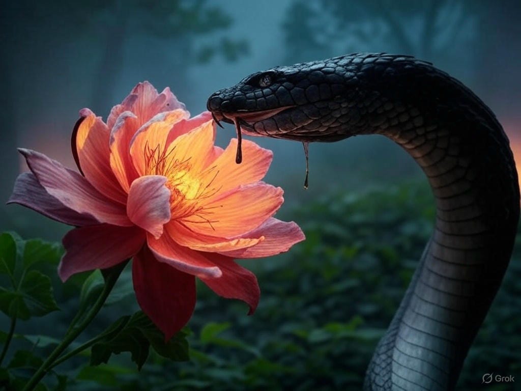The Venom Veil: Bloom Betrayed. A metaphor: I trusted a lie that broke ...