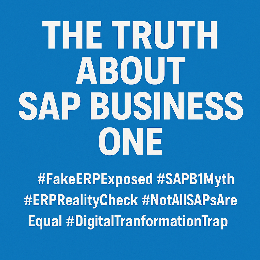 What is SAP Business One? But More Importantly — What is it Not? | by ...