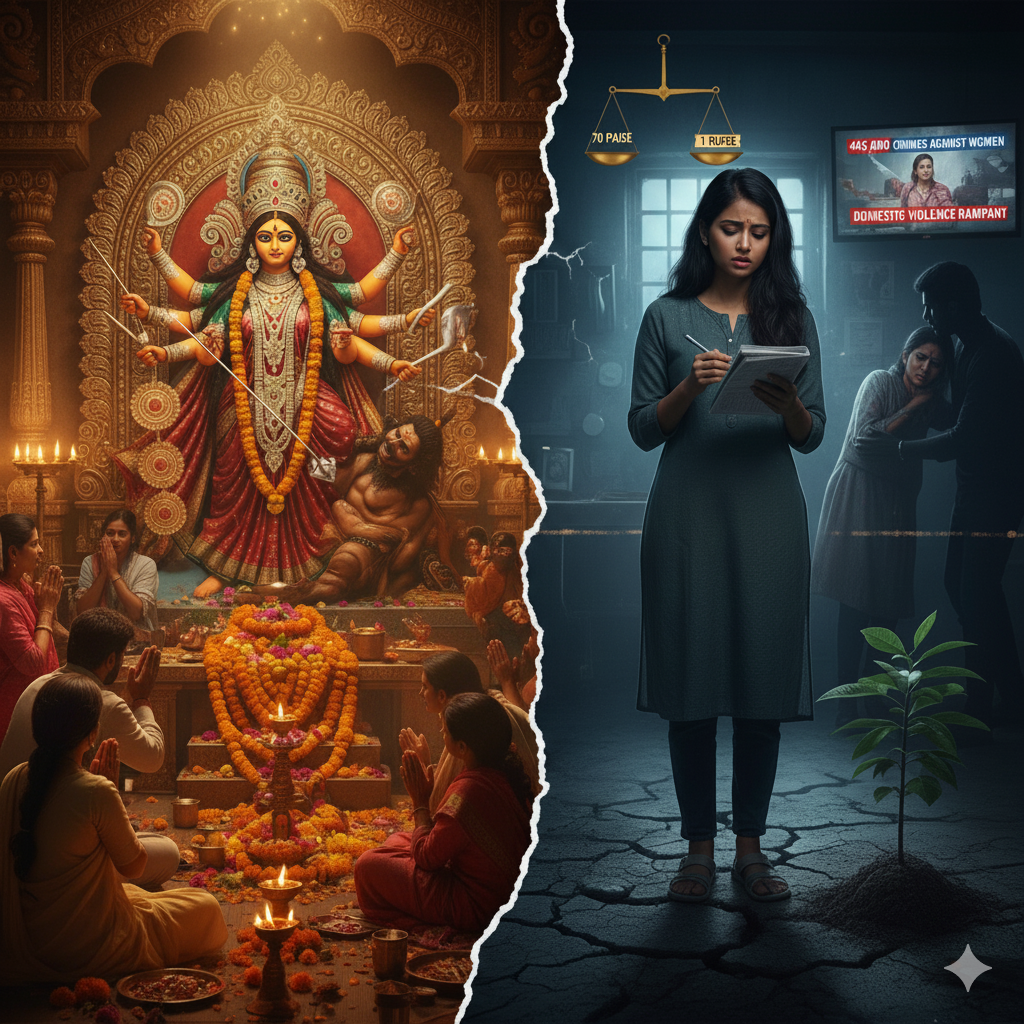 Diwali Paradox: The Goddess and the Gender Gap | by Dr. Smita | ILLUMINATION | Nov, 2025 | Medium