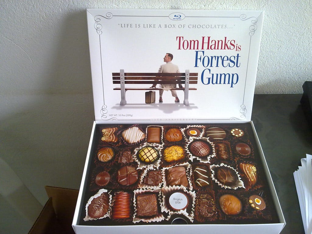 A Box of Chocolates. “Mama always said life was like a box… | by Fasha ...
