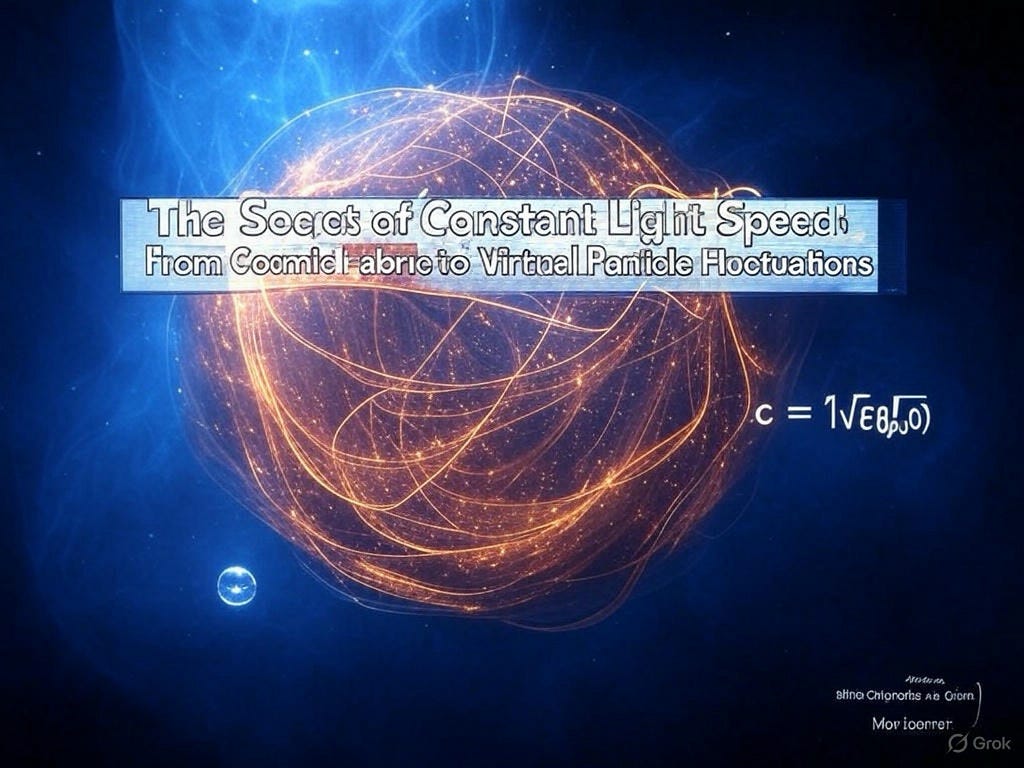 Title: The Secret of Constant Light Speed: From Cosmic Fabric to ...