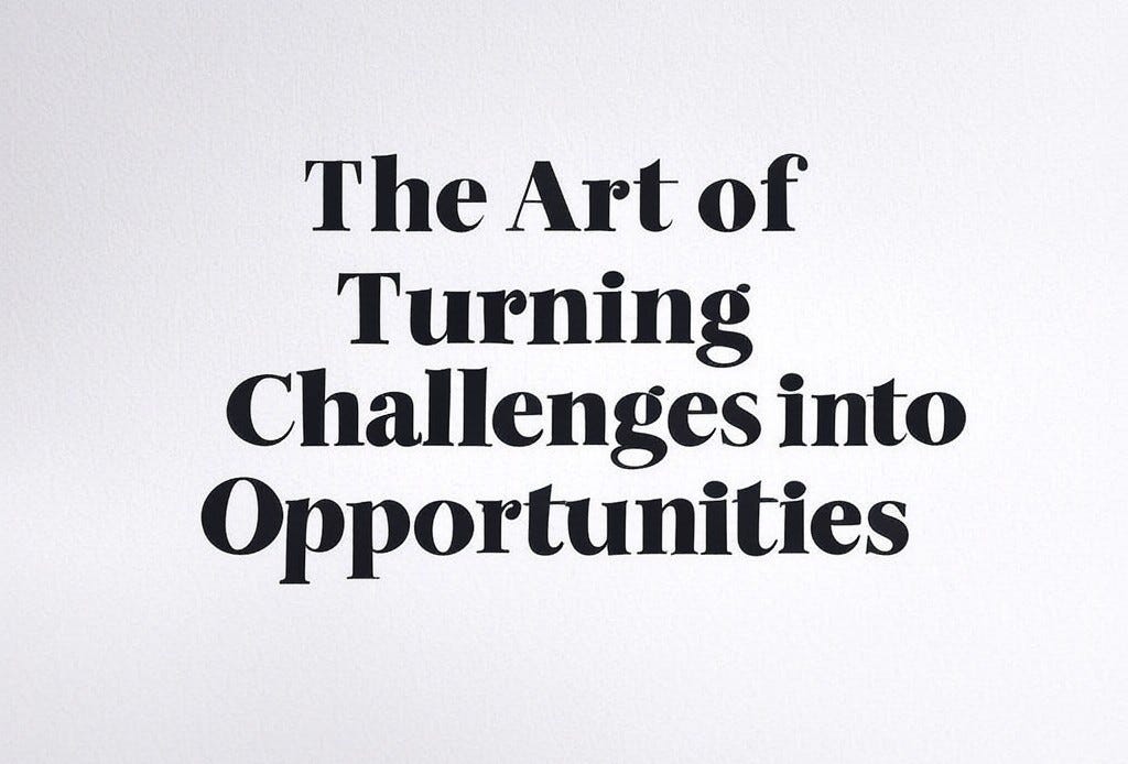The Art of Turning Challenges into Opportunities | by Madhan Kumar ...
