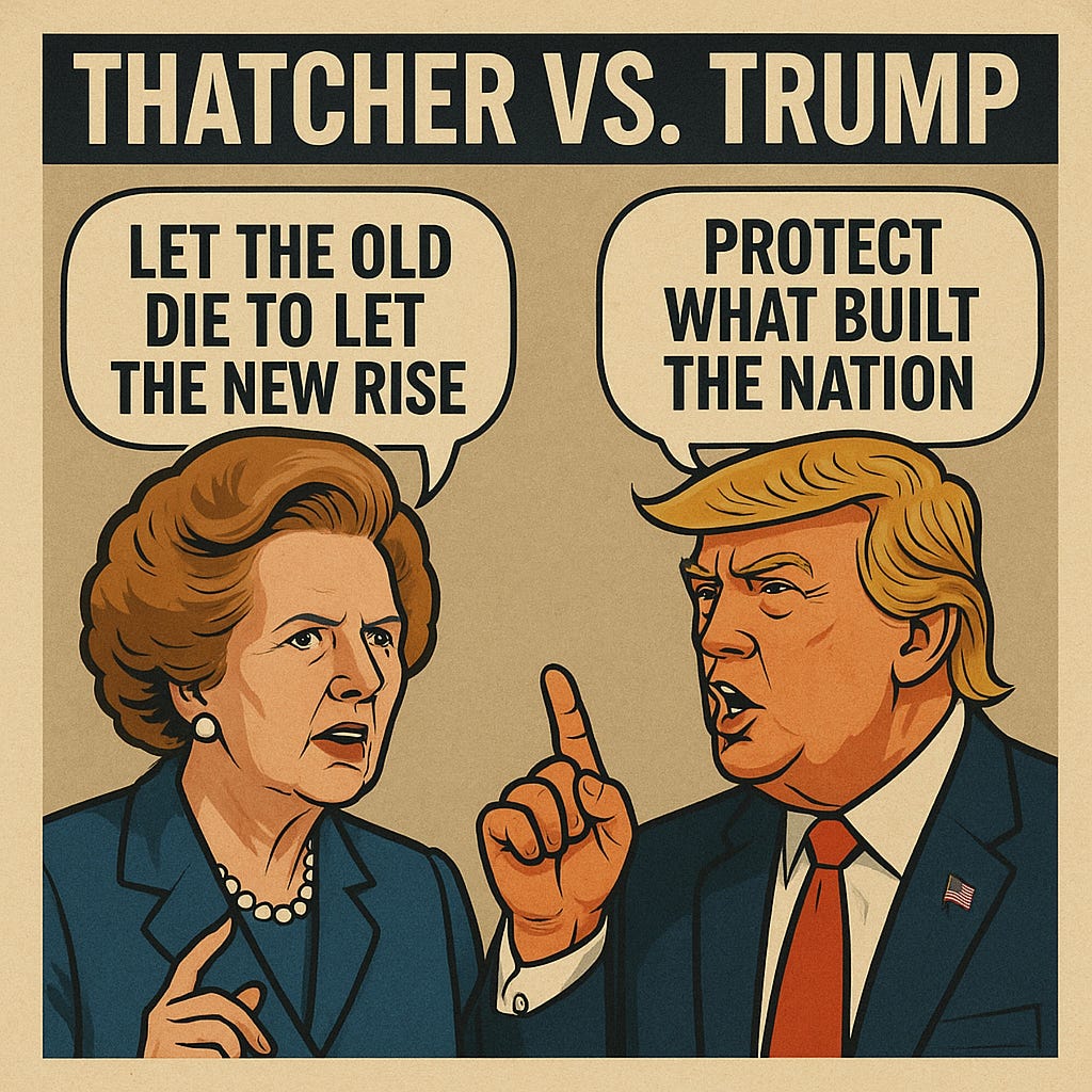 Thatcher vs. Trump: A Battle Over Industry and Ideology | by Dean ...