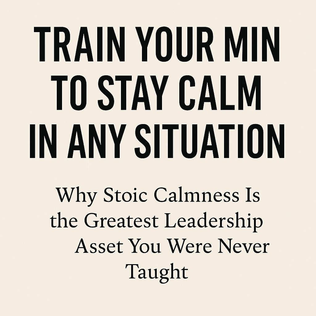 Train Your Mind to Stay Calm in Any Situation | by Vothanhthuan | May ...
