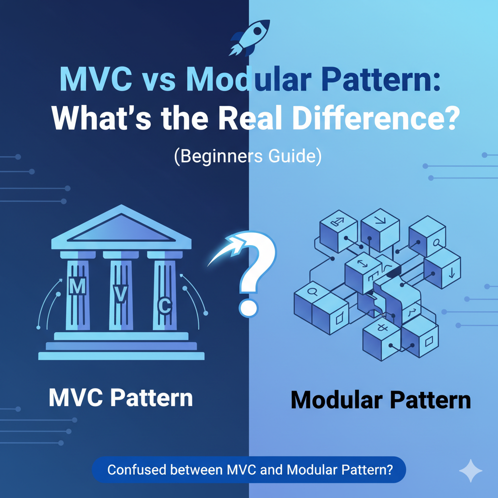 🚀 MVC vs Modular Pattern: What’s the Real Difference? (Beginners Guide ...