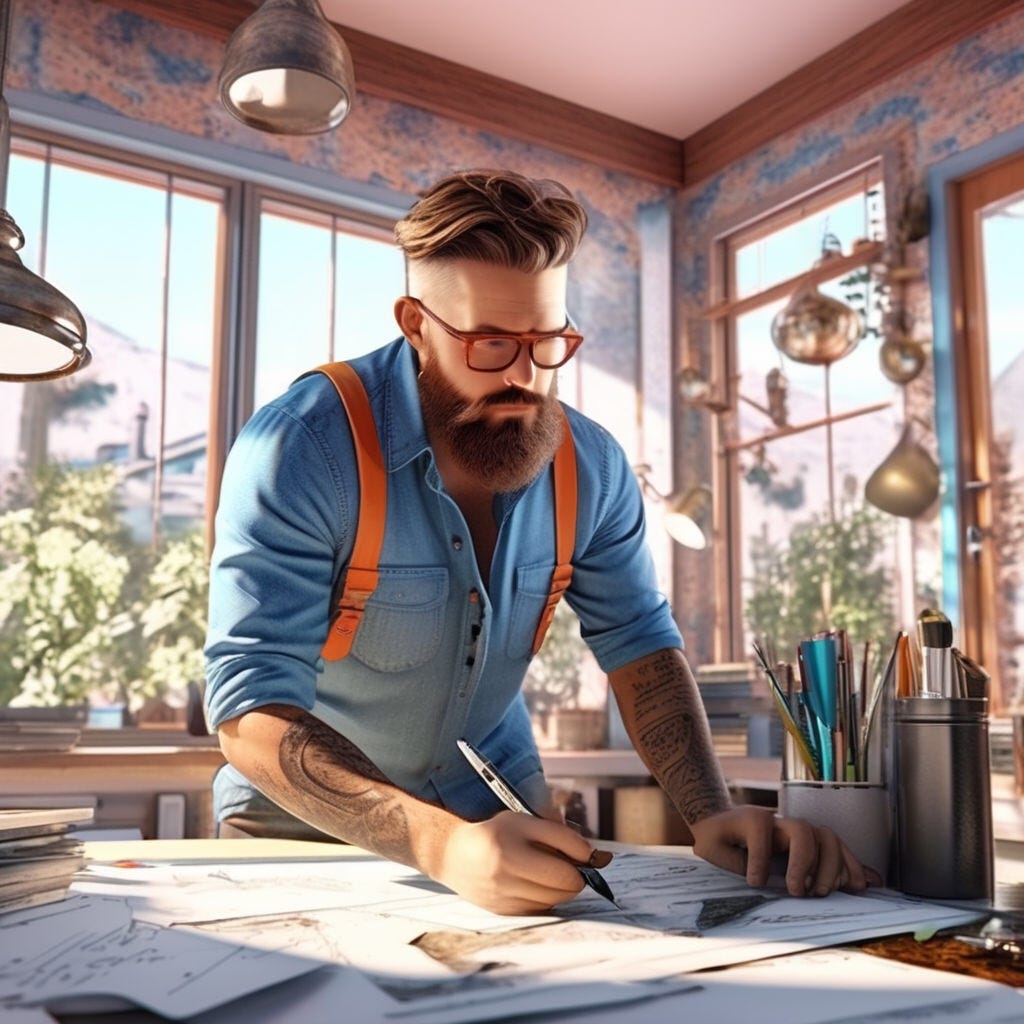 The Serious Worker - Just Jake - Medium