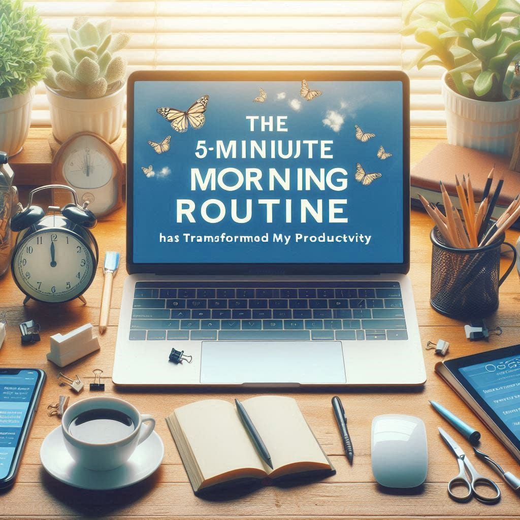 The 5-Minute Morning Routine That Transformed My Productivity | by ...
