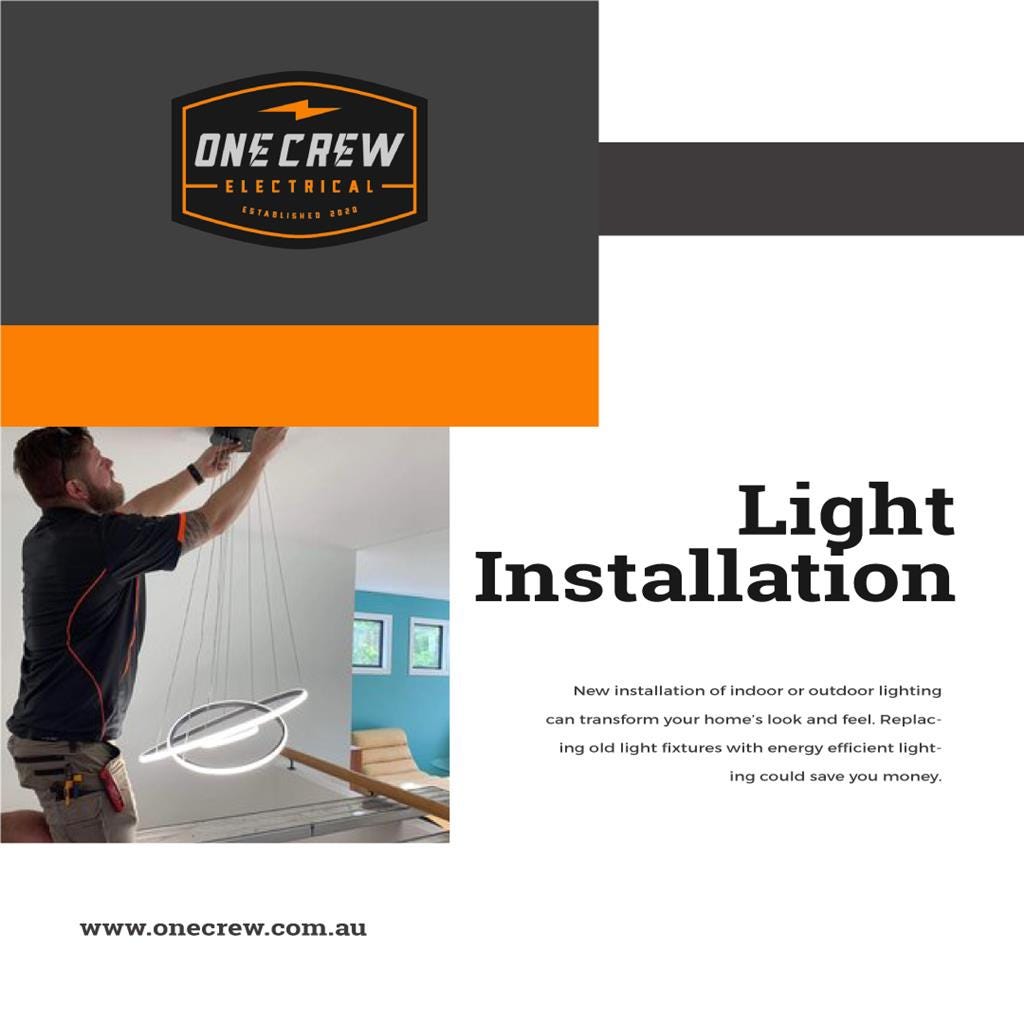 Light Installation - OneCrew Electrical - Medium