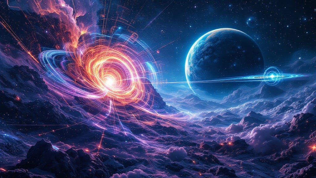 Quantum Echo. The last transmission flickered across… | by Laina ...