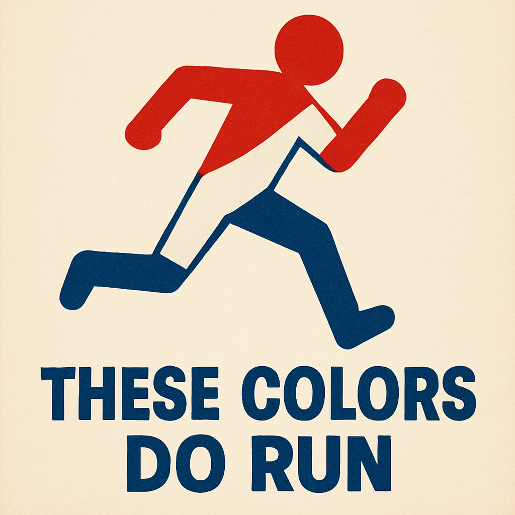 These Colors Do Run. The Red, White, and Blue Jog of Shame | by Sir ...