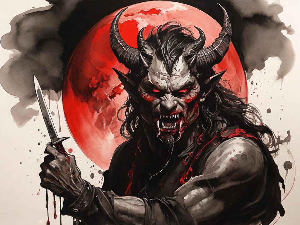 I Love Watching You DIE…. AI-Generated Image: Aswang Mike — Demon | by ...