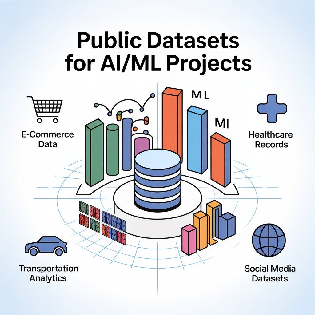 Publicly Available Datasets for Data Science /AI Course Projects | by S ...