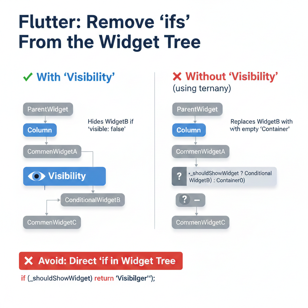 Flutter: Remove “ifs” From the Widget Tree With Visibility — and Without It | by Random Articles ...