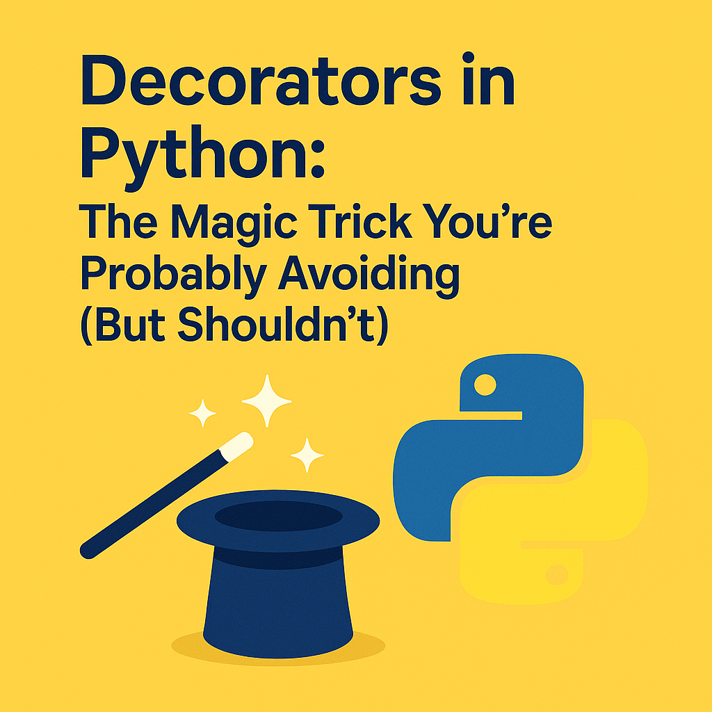Decorators in Python: The Magic Trick You’re Probably Avoiding (But Shouldn’t) | by Aarman ...
