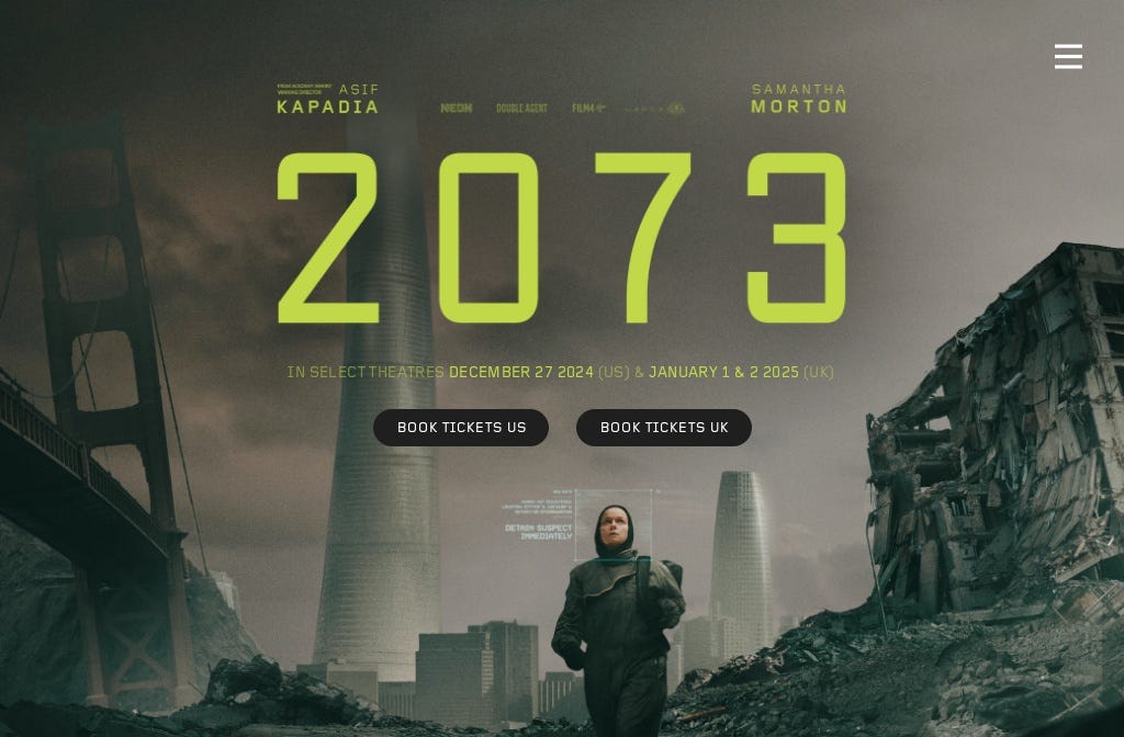 2073 and Asif Kapadia is showing us all the dystopian end to a broken ...