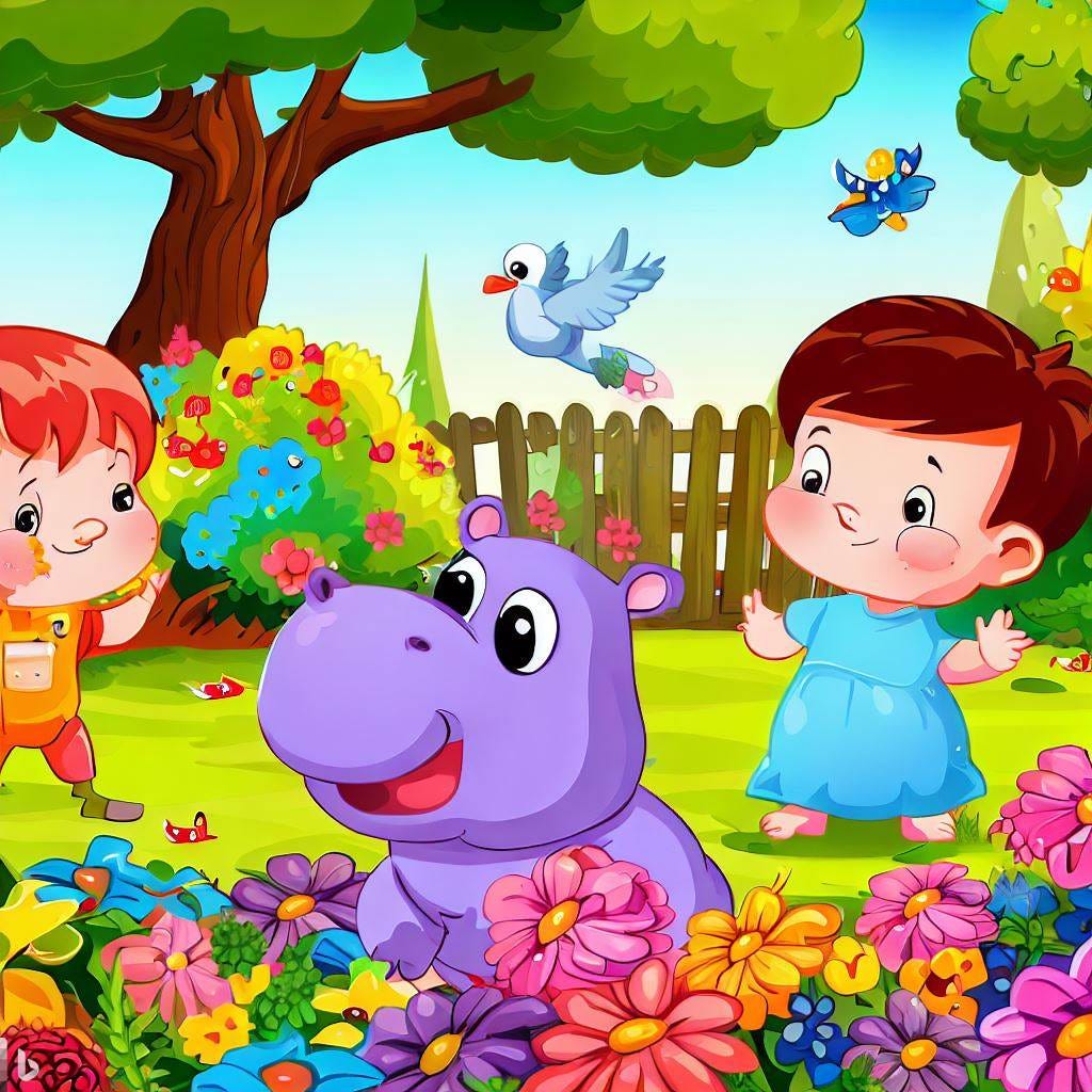 Messy Hippo and the Magical Playtime Adventure | by Sam Vishwas | Medium