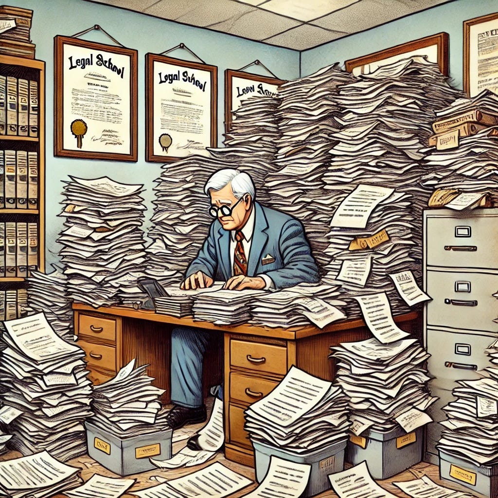 Papers Everywhere Cartoon