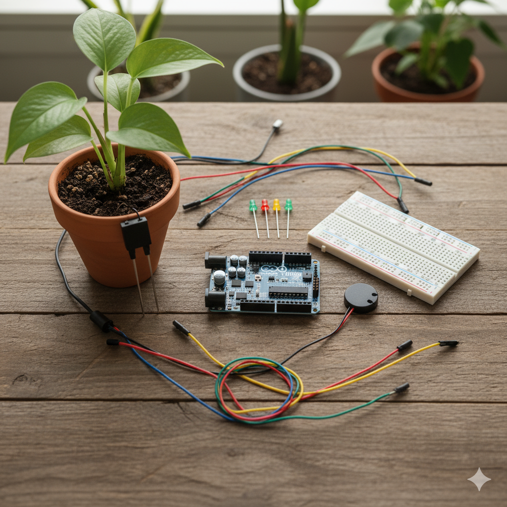 Day 7: Mini Project 1 — Smart Plant Monitor (Soil + Light + LED ...