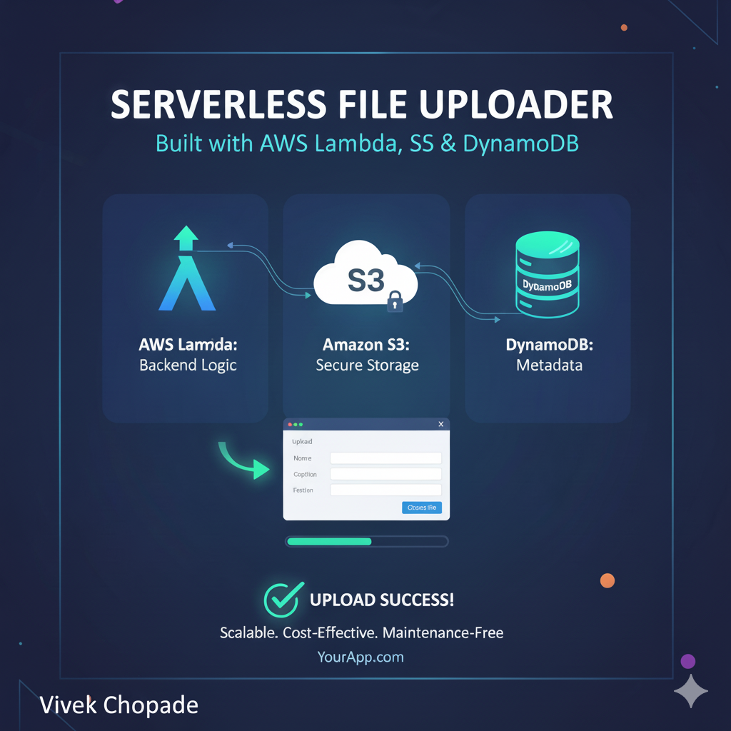 🚀 Build a Serverless File Uploader with AWS Lambda, S3, and DynamoDB | by Vivek Chopade_07 | Nov ...