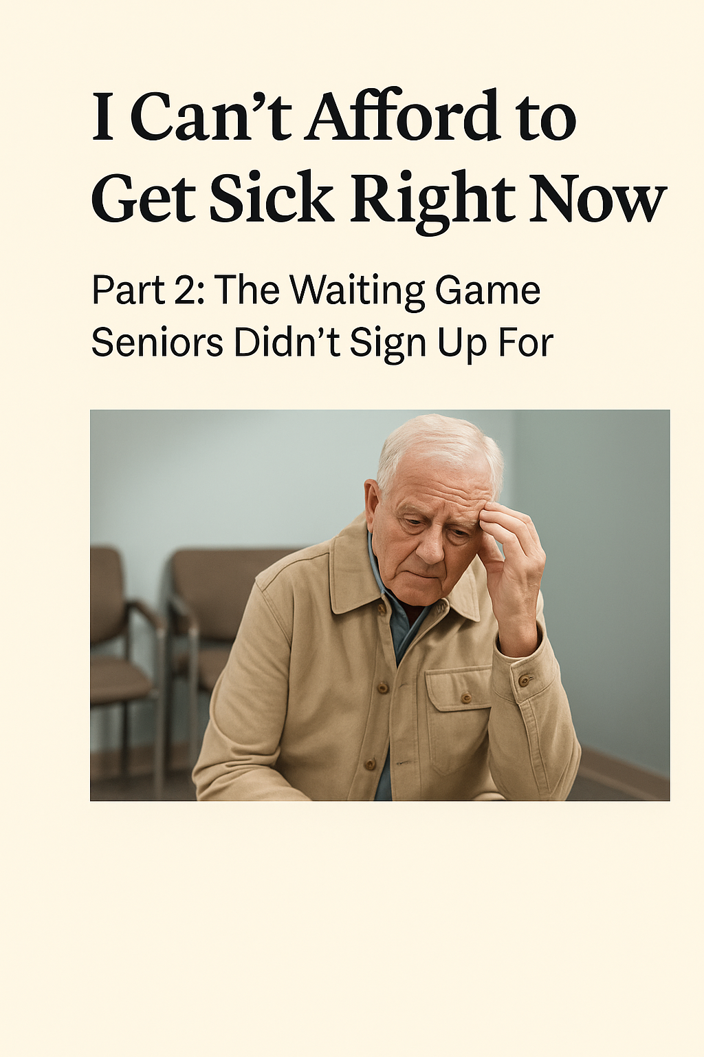 🏥 I Can’t Afford to Get Sick Right Now | by Stories by Jerry | Apr ...
