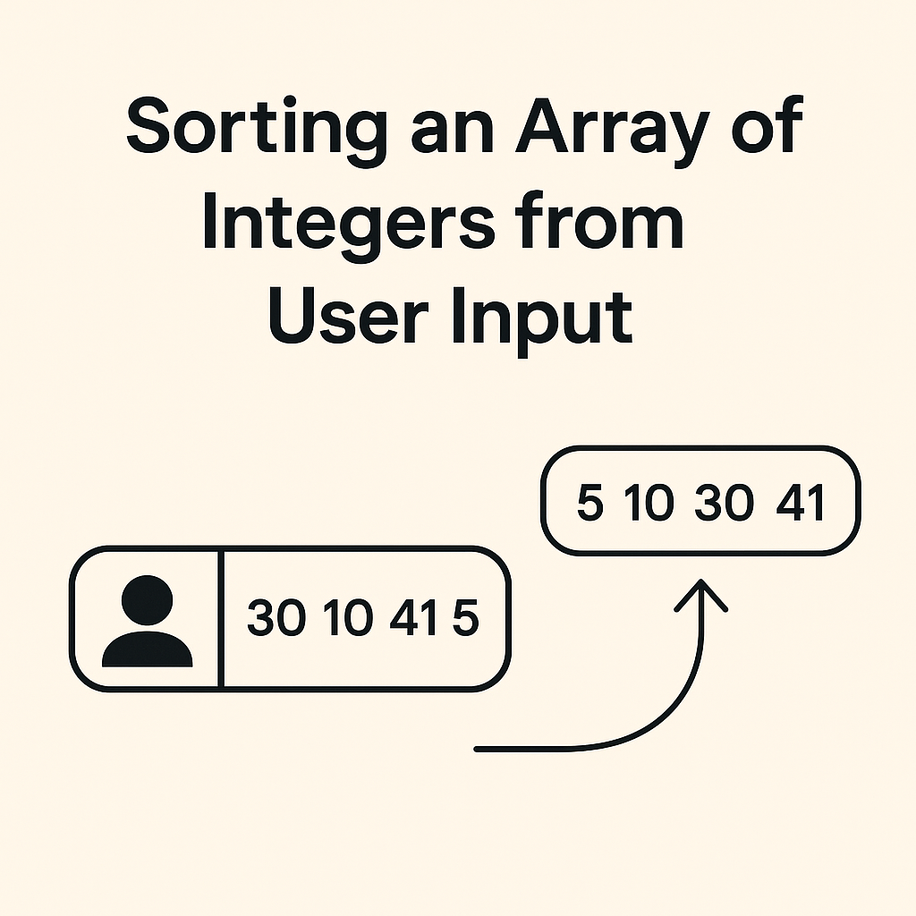 Python Program to Sort an Array of Integers (Hardcoded & User Input Explained) | by Aruna | Medium