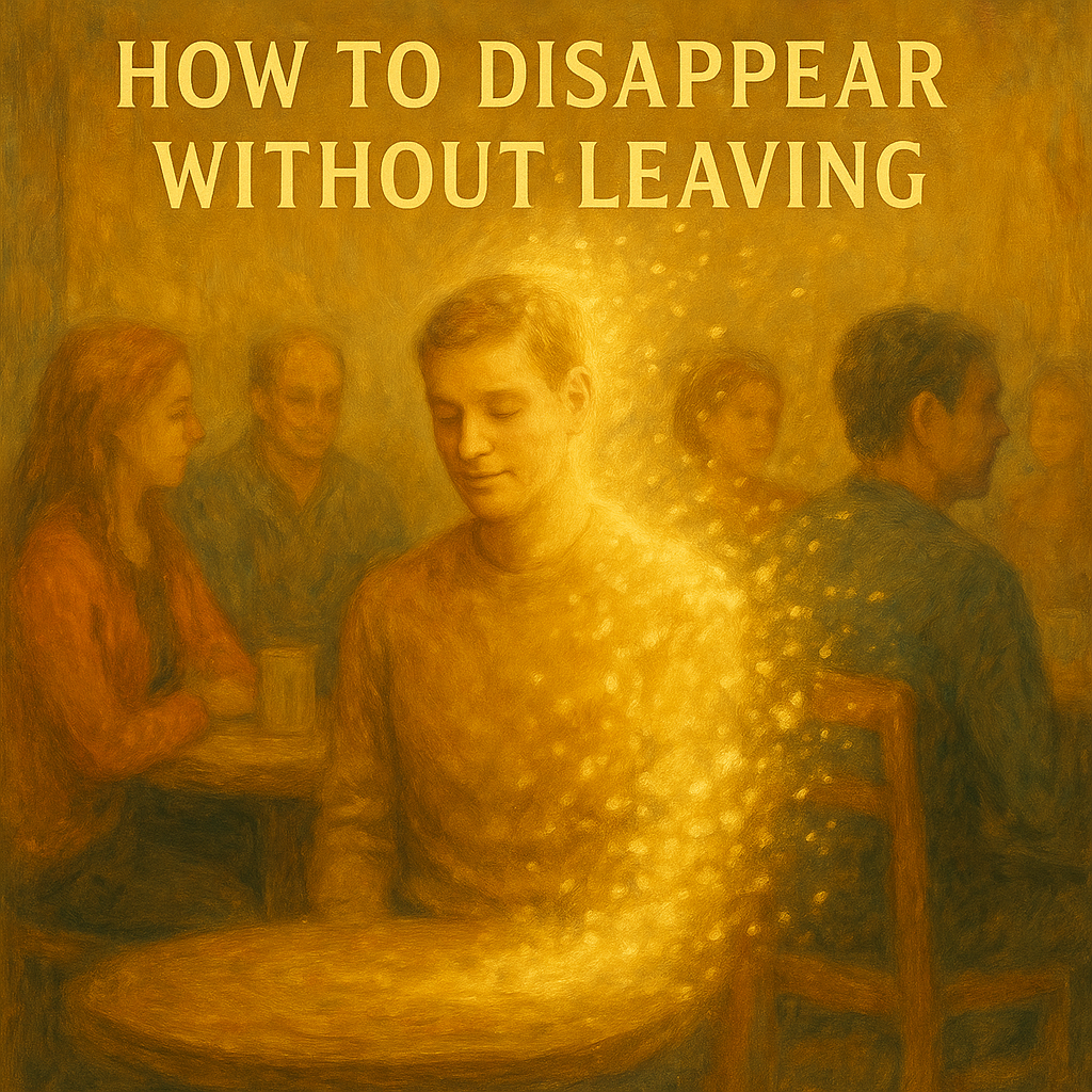 How to Disappear Without Leaving. It doesn’t happen all at once. You ...