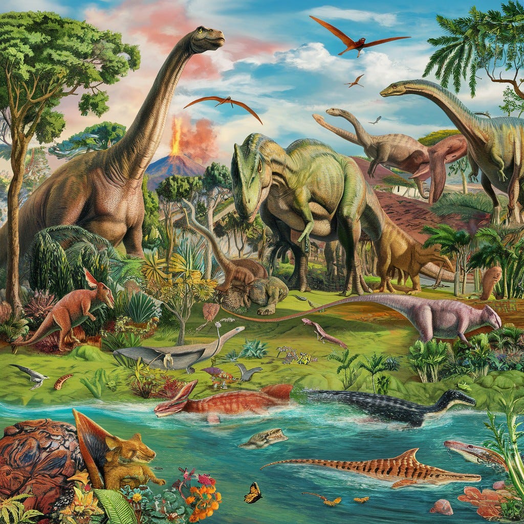 The Dinosaur Era: A World of Extreme Climates, High Oxygen, and Diverse ...