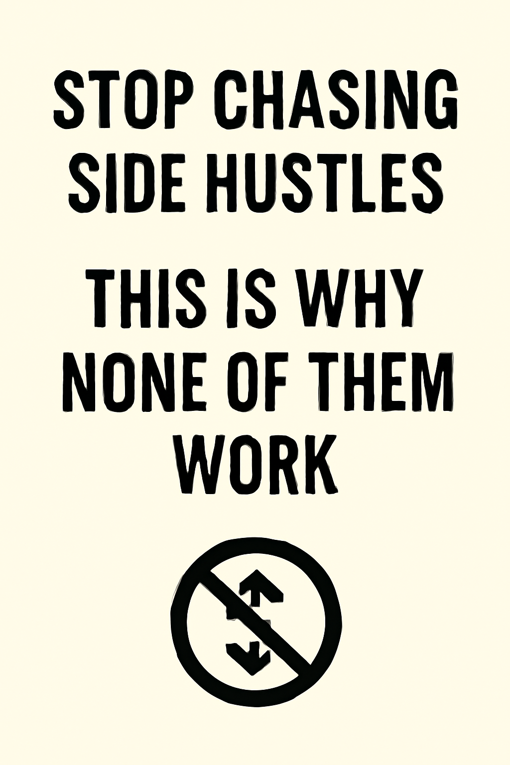 Stop Chasing Side Hustles.. This Is Why None of Them Work. | by The AI ...