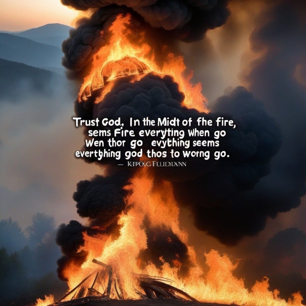 Trust God in the Midst of the Fire | by Mabule Junior Lekete | God’s ...