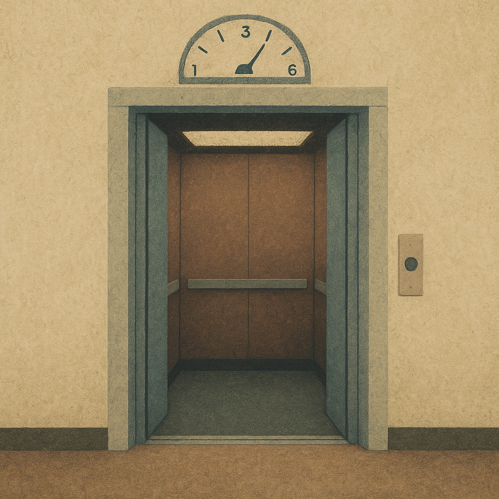 The Elevator That Never Closed. “Stuck between floors, she began to ...