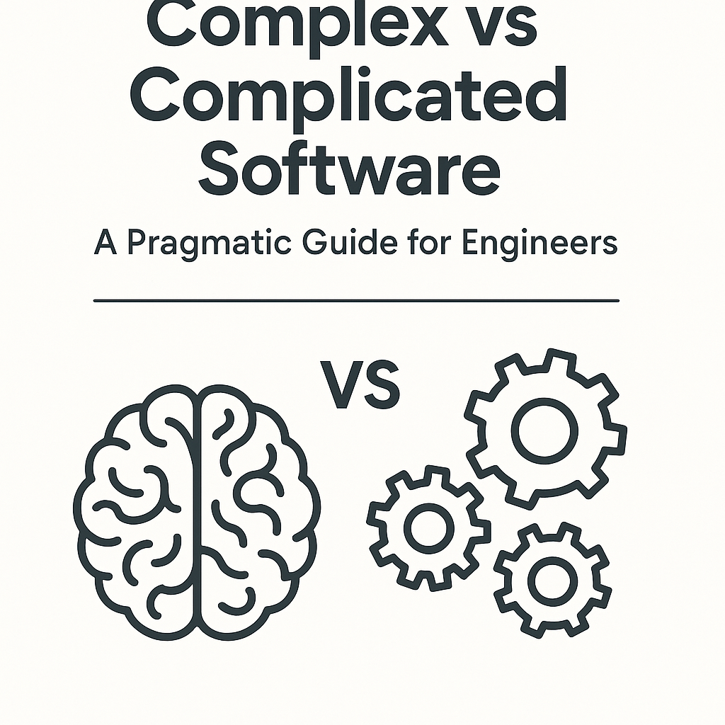 Complex vs Complicated Software: A Pragmatic Guide for Engineers 🧠⚙️ ...