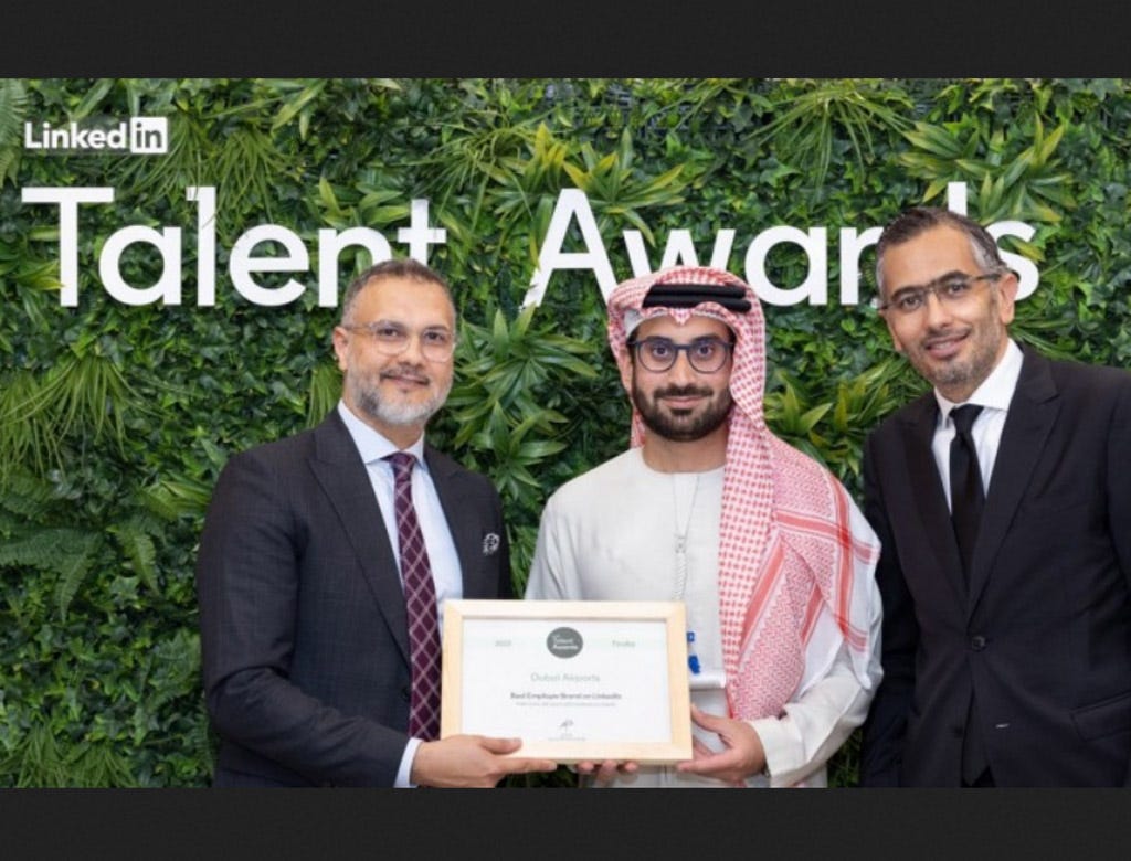 DUBAI AIRPORTS NAMED BEST EMPLOYER BRAND IN LINKEDIN MENA TALENT AWARDS ...
