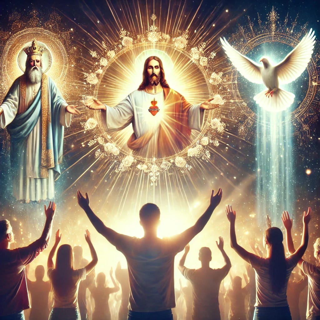 WORSHIPING THE TRIUNE GOD.. (AI generated image) | by Anandbkrishnan ...