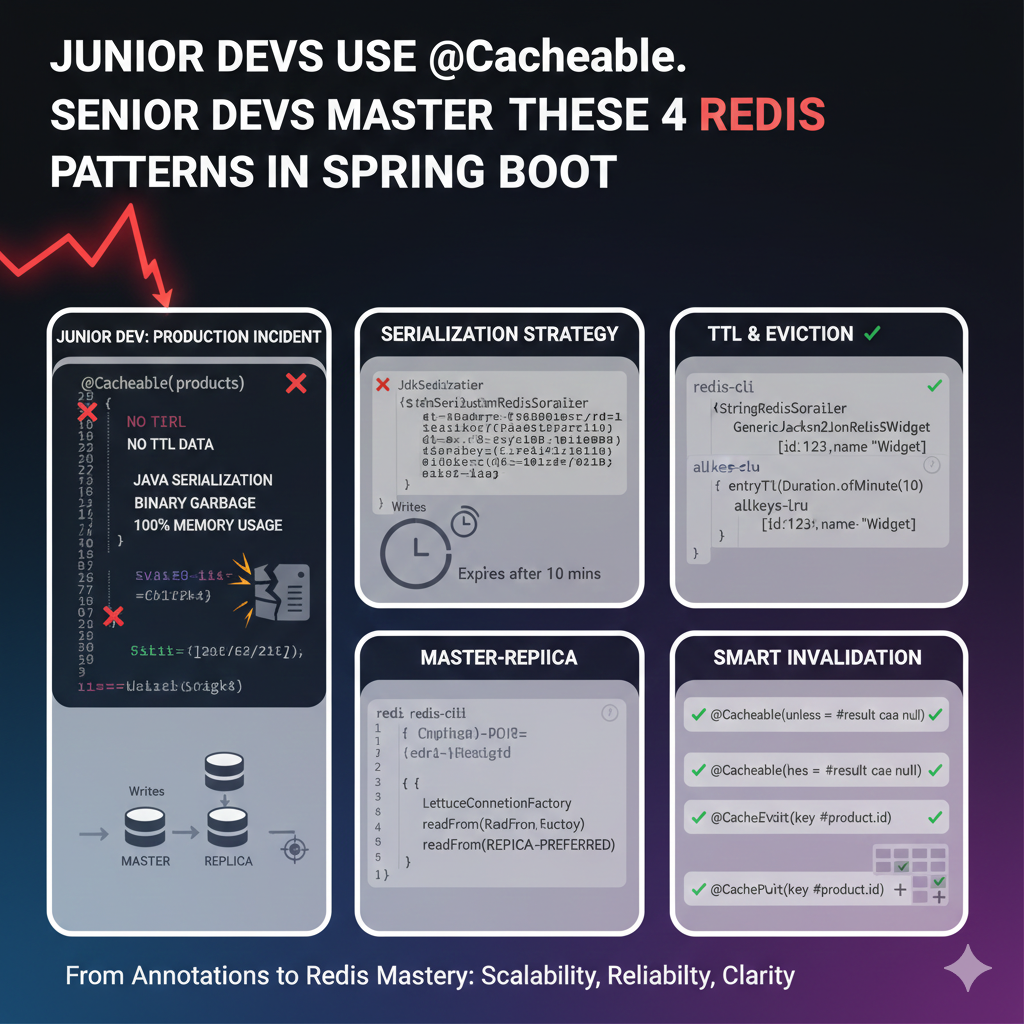 Junior Devs Use @Cacheable. Senior Devs Master These 4 Redis Patterns ...